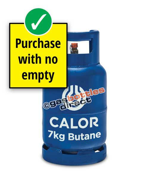 7kg Butane Calor Gas Bottle - New Full Cylinder - Gas Bottles Brighton